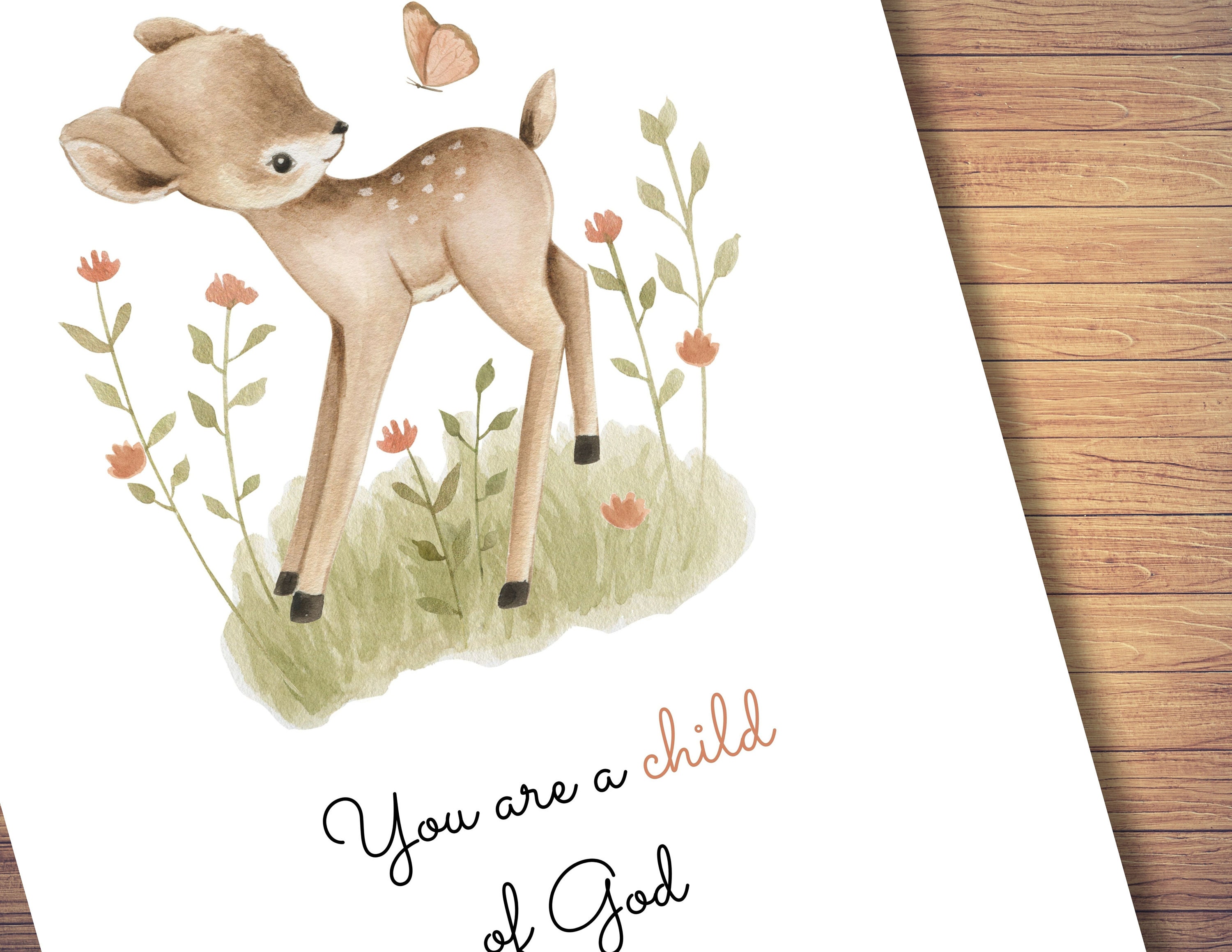 Woodland Forest Wall Art | Scripture Prints | Bible | Christian Nursery ...