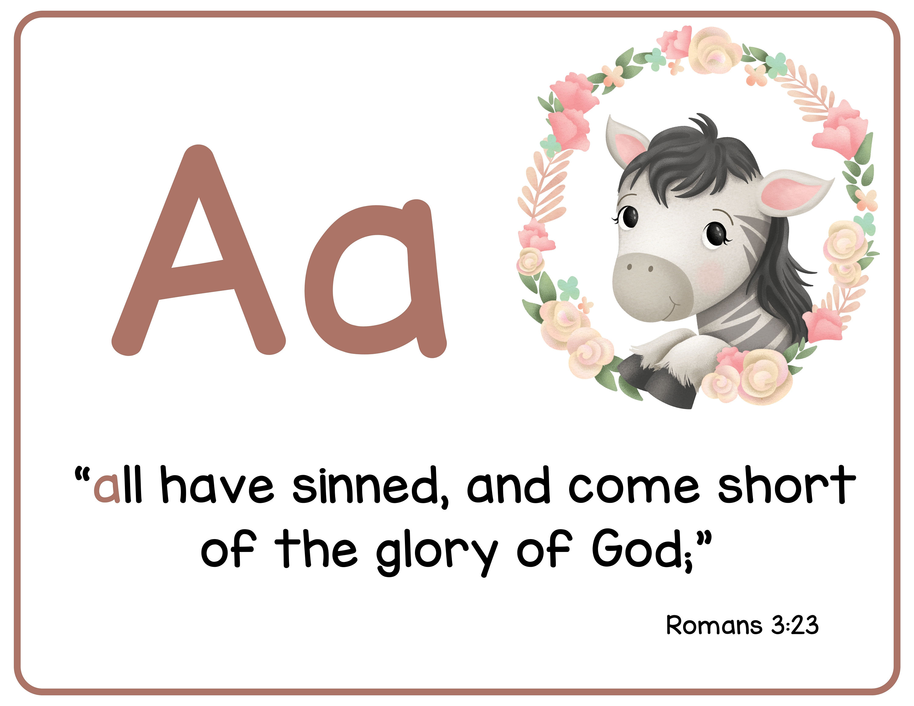 ABC Scripture Cards Alphabet Scripture Verse Bible Verse - Etsy