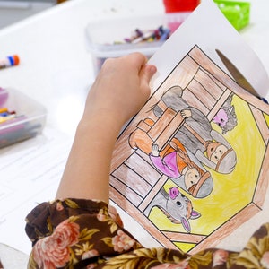 Nativity Activity for Kids | Nativity Coloring Sheet | Nativity | Bible ...