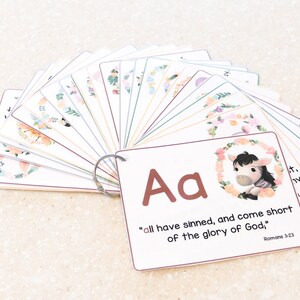 ABC Scripture Cards | Alphabet Scripture Verse | Bible Verse Cards ...