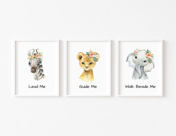 Lead Me Guide Me Set of 3 LDS Primary Wall Art Primary - Etsy