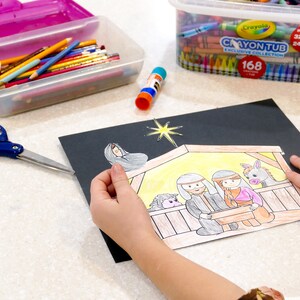 Nativity Activity for Kids | Nativity Coloring Sheet | Nativity | Bible ...