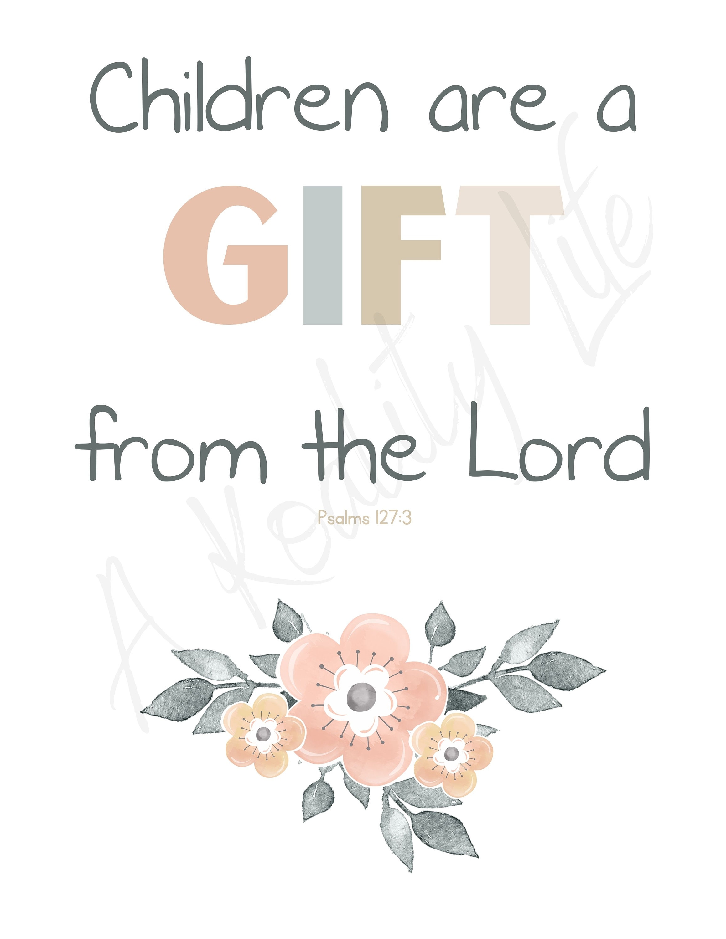 Kids Bible Verse Wall Art Scripture Prints Bible Sunday - Etsy