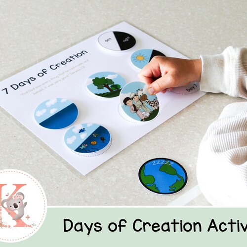 The Creation Lesson Creation Activity Bible Study Sunday - Etsy
