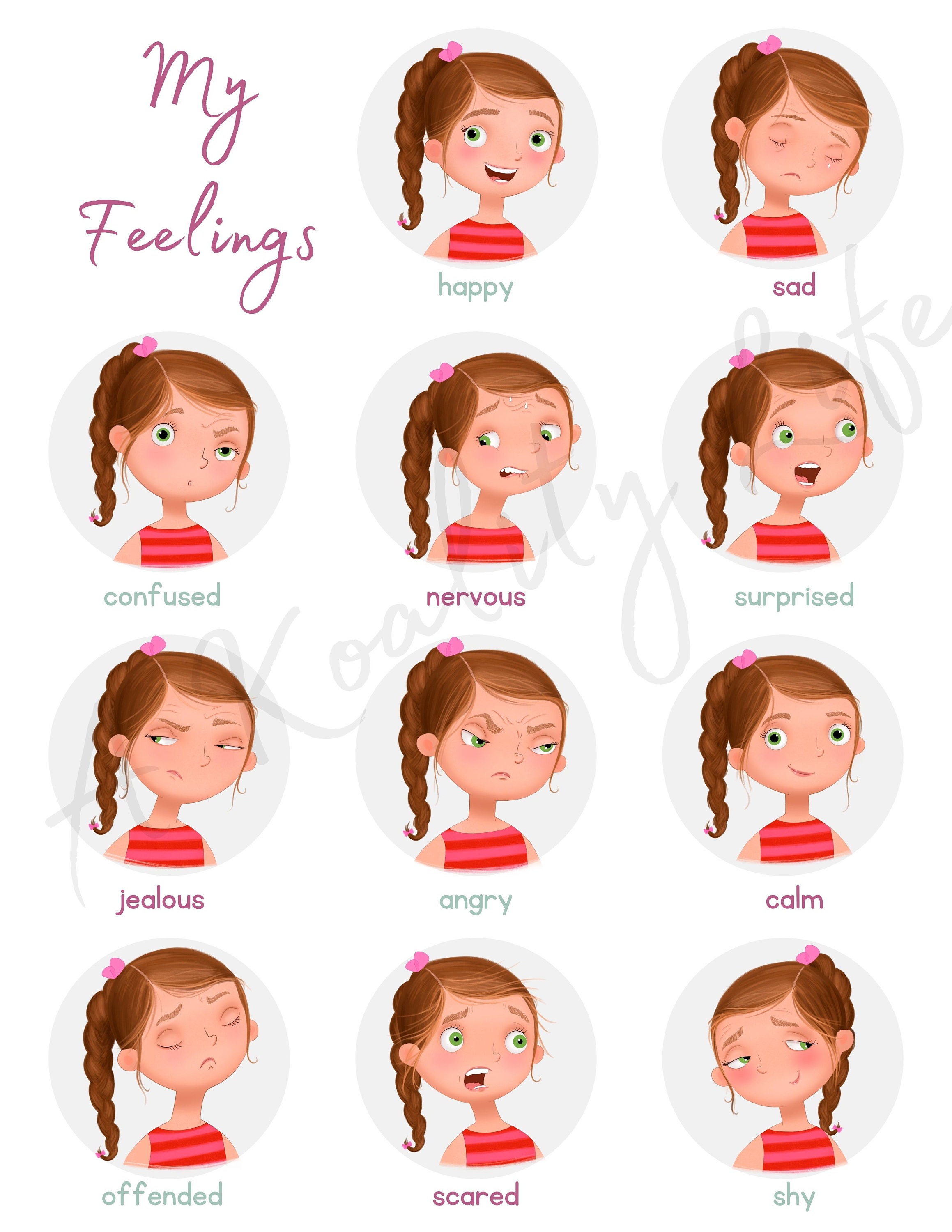 Christian Feeling and Emotion Cards | Cards and Poster | Feelings ...