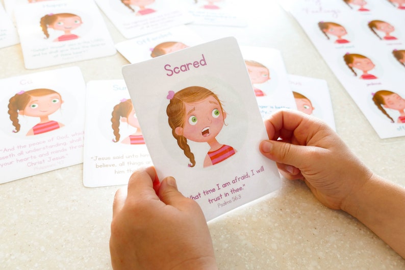 Christian Feeling and Emotion Cards | Cards and Poster | Feelings ...