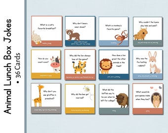 Joke Cards for Kids Lunch Box Printable - Etsy