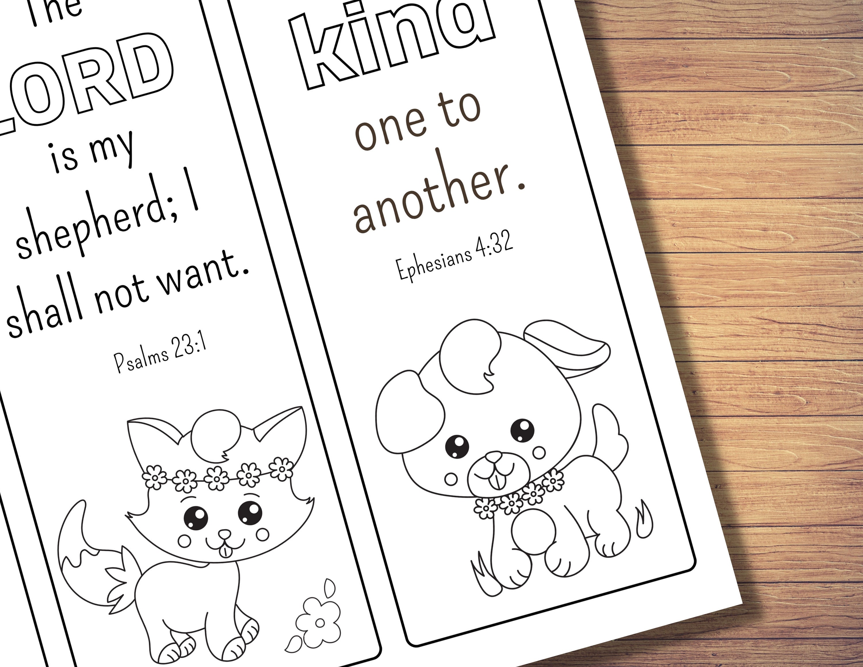 8 Kids Coloring Scripture Bookmarks | Scripture Verse | Bookmark for ...