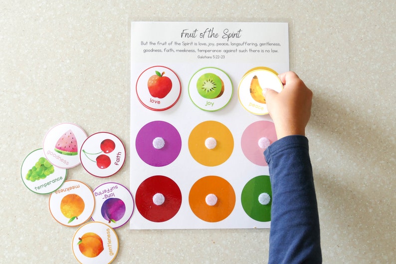 Fruit of the Spirit | Busy Book | Bible Study | Sunday School Church ...