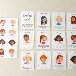 Christian Feeling and Emotion Cards Cards and Poster Feelings Emotions ...