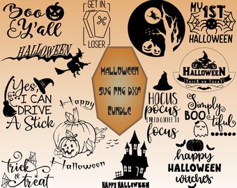 20 SVG PNG Dxf Instant Digital Download Halloween Bundle, for Cricut or ...
