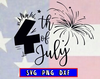 Fireworks 4th of July Svg Fireworks Svg USA Firework America - Etsy
