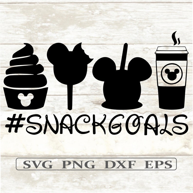 Disneysvg Snack Goals Svg Disneyland SVG Snack Goals Svg - Etsy