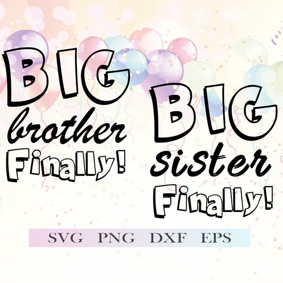 Gran Hermano SVG Png Hermana Mayor SVG Png Hermano Mayor | Etsy México