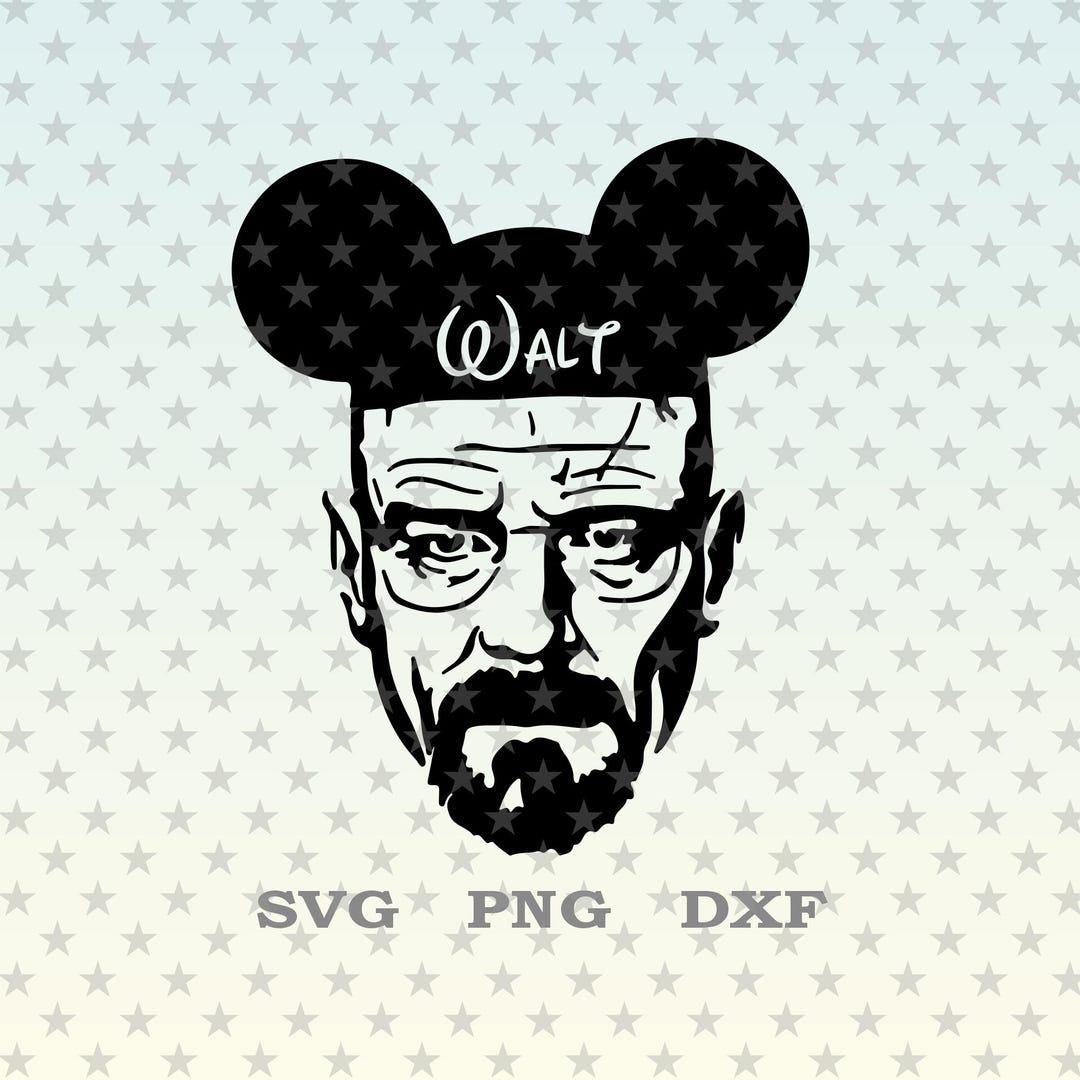 Disneyland Walter Svg Png Dxf, Digital Download, Walt Svg Design, Mouse ...
