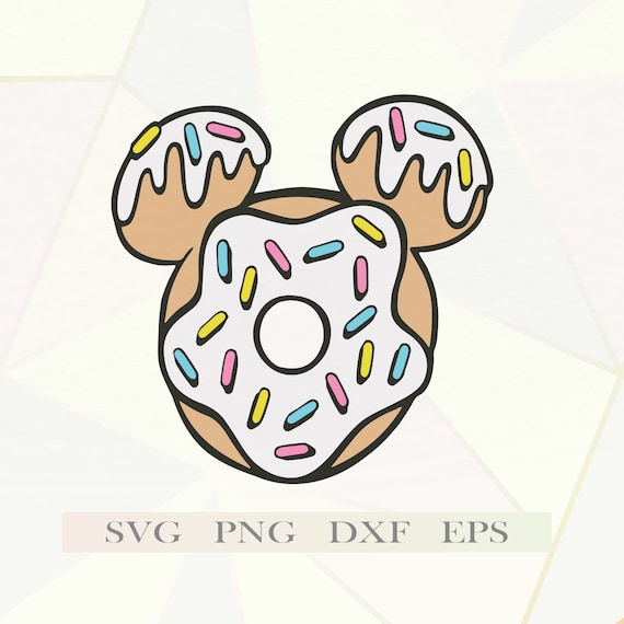 Donut svg Doughnut SVG Mickey donut Svg Donut Cut File | Etsy