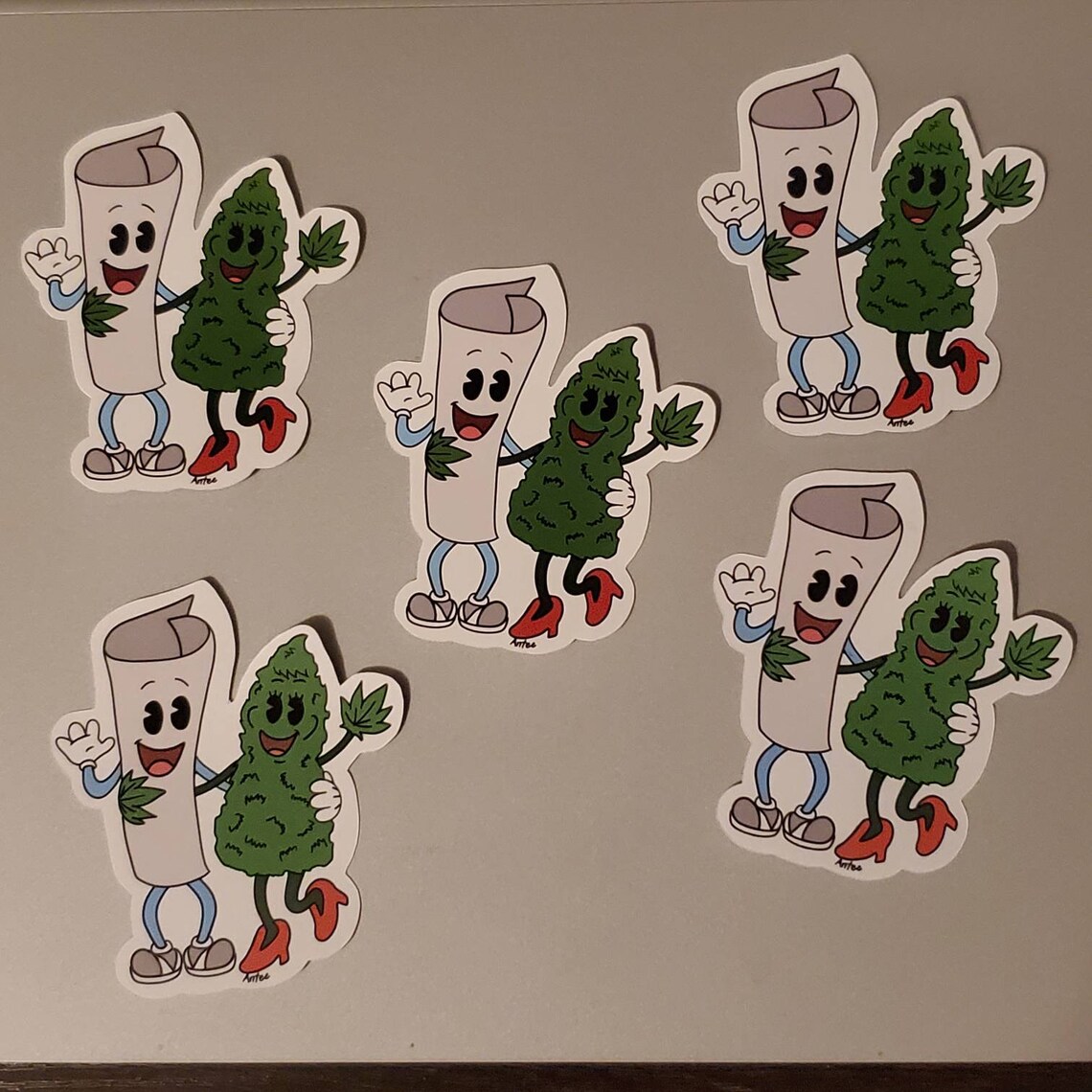 Rollie & Mrs.budz Sticker by Anteestudios Cute Original Artwork Matte ...