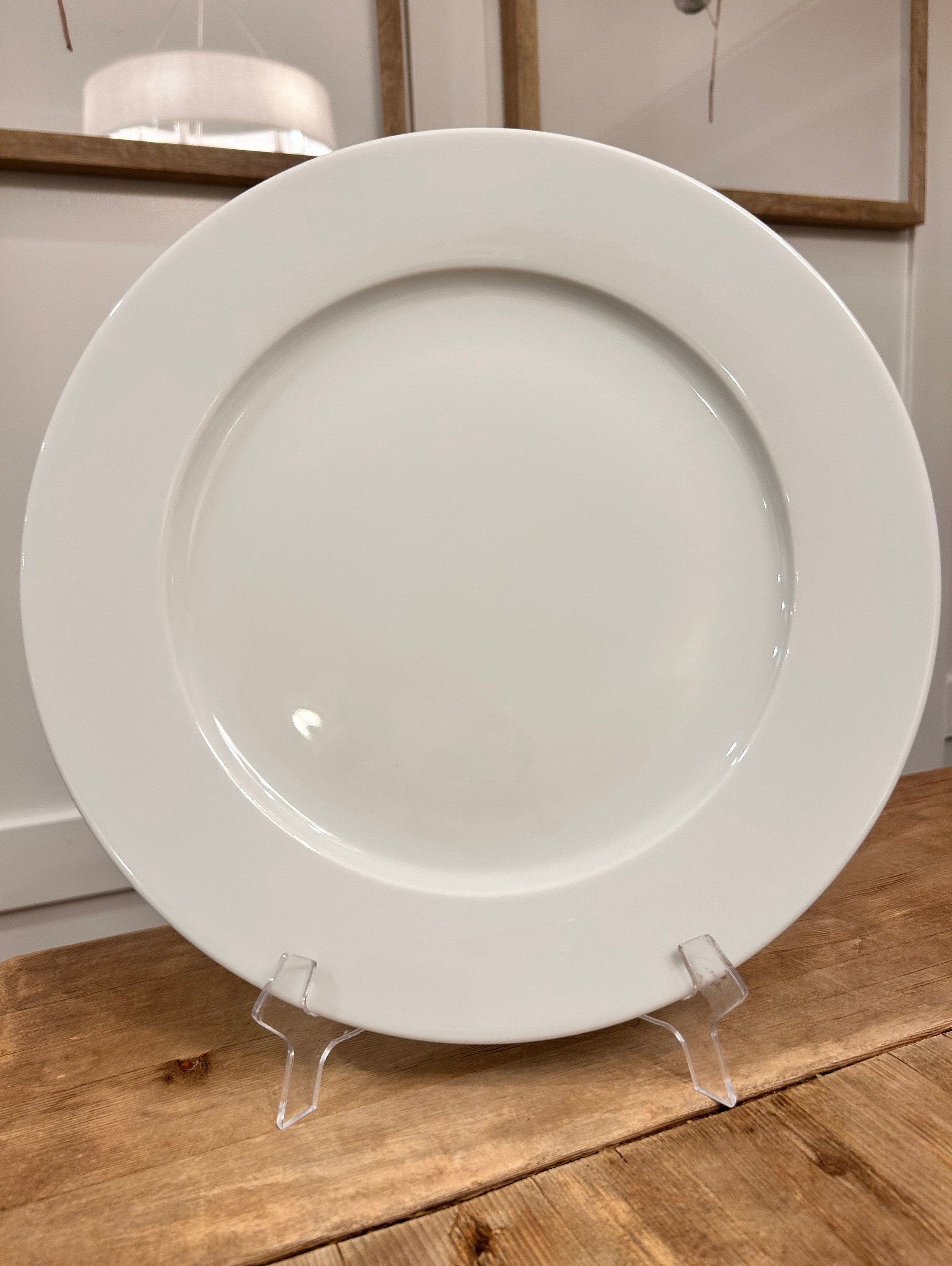 Pillivuyt Sancerre 12-1/4” White Porcelain Plate No Chips Cracks or ...