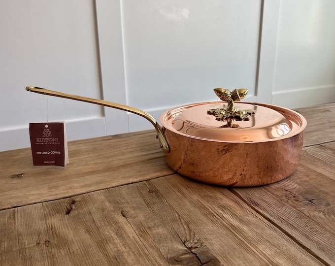 VINTAGE Assorted Small Copper Pans European Farmhouse Kitchen Hanging ...