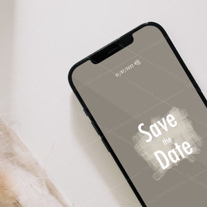 Iphone Mockup Digital Invitation Card Mockup Iphone Screen - Etsy