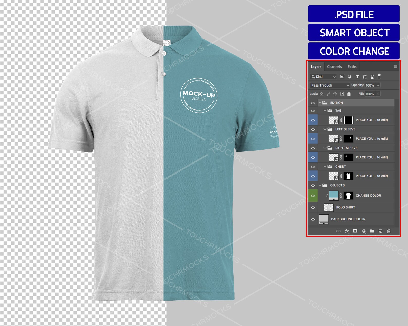 Grey Polo Shirt Mockup: Unisex Apparel Template (PSD & PNG) - Etsy