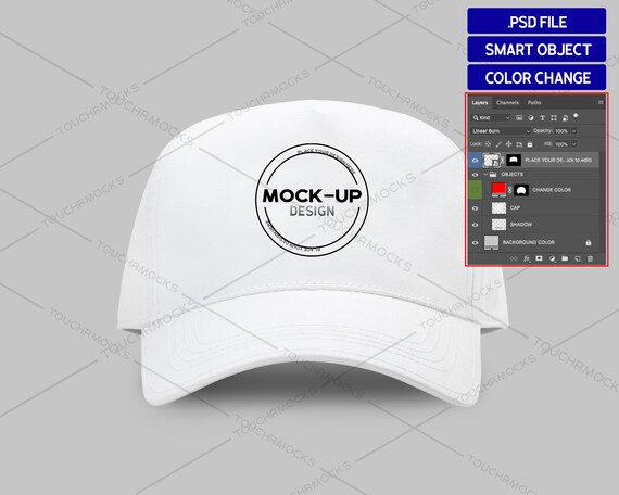 Baseball Cap Template Psd