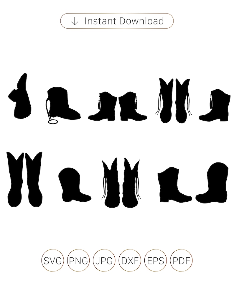 Drill Team Boot SVG, Drill Team Boot Silhouettes, Drill Team Majorette ...