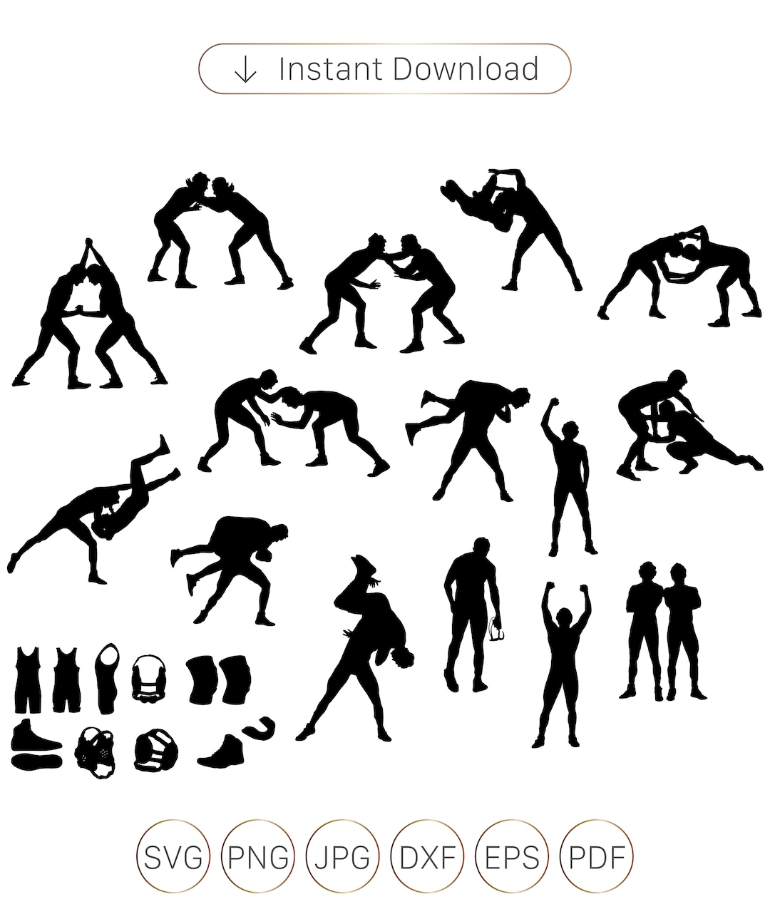 Wrestling SVG, Wrestling Silhouette Svg, Wrestler SVG, Wrestling ...