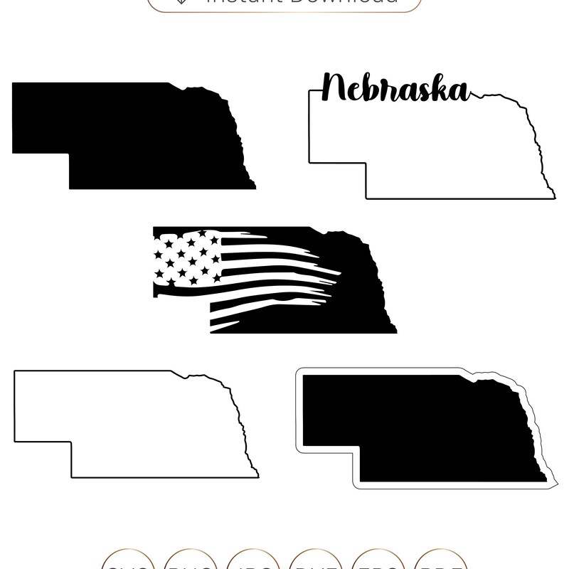 Svg Nebraska - Etsy