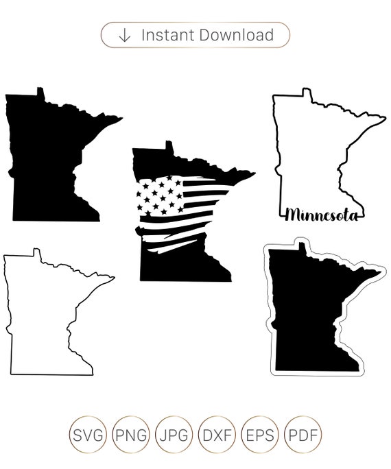 Minnesota SVG Minnesota State Svgminnesota - Etsy