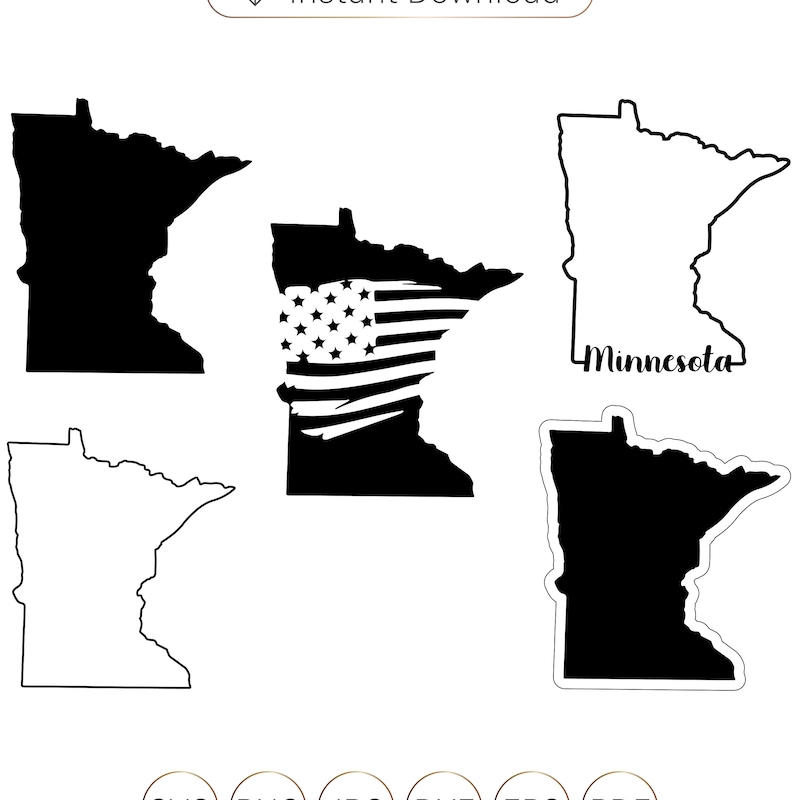 Minnesota State Svg - Etsy