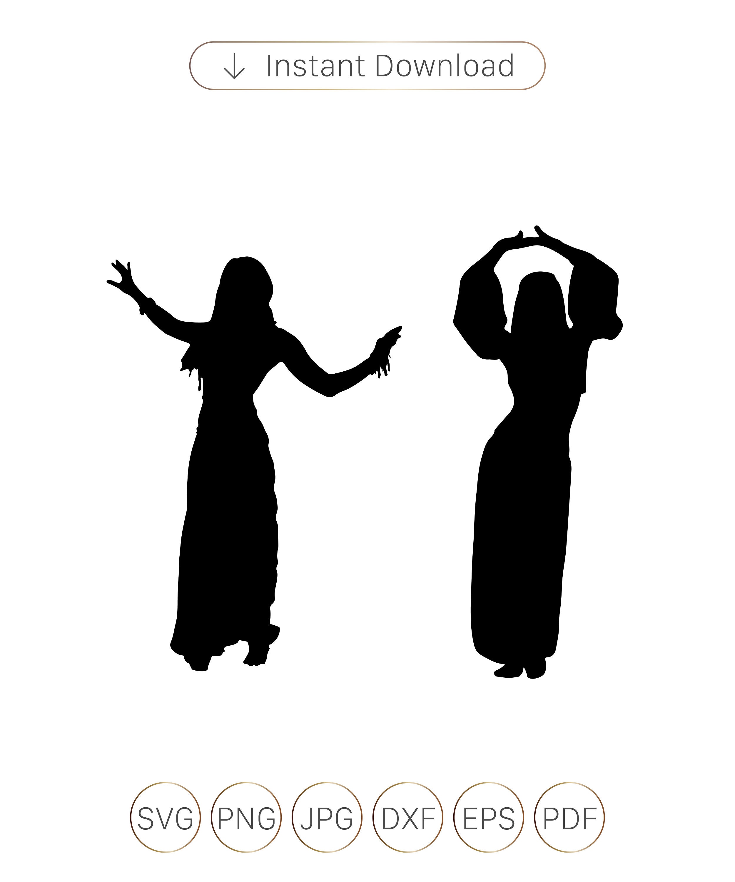 Belly Dance Svg,belly Dance Silhouette,oriental Dance Svg,arabic Dance ...