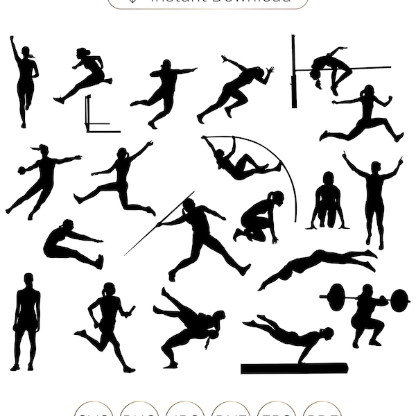 Track and Field Svg - Etsy