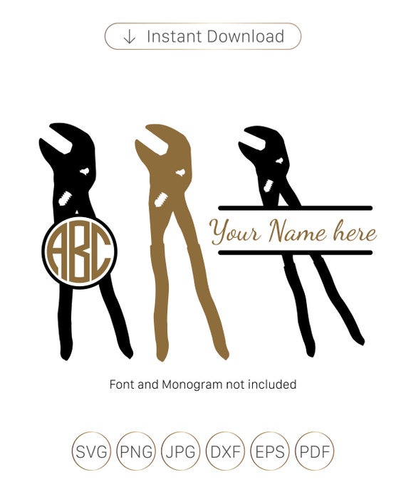 Pliers Svgpliers Monogramtool Setmechanic Toolspliers - Etsy