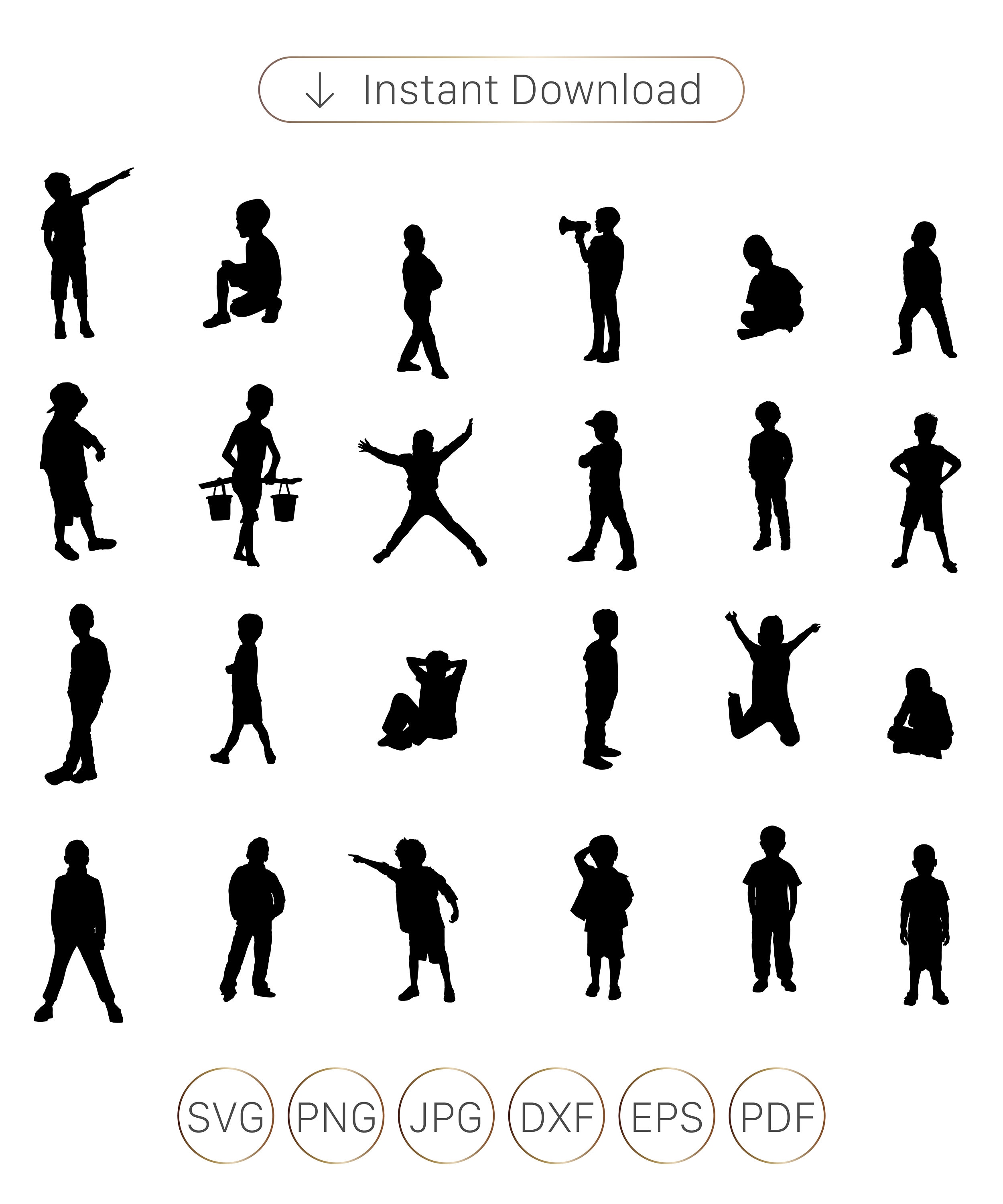 Toddler Boy Silhouette