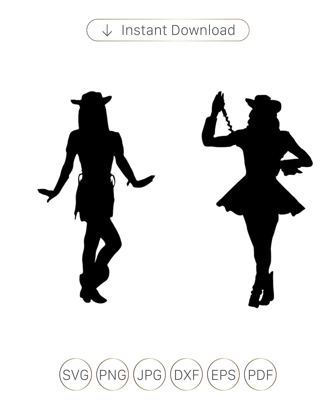 Drill Dance Team Silhouettes Svg,png,eps,dxf Vinyl Ready Files-clip Art ...