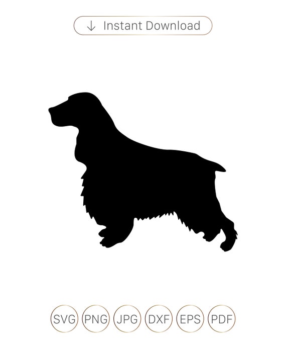 Cocker Spaniel svg Cocker Spaniel silhouet Cocker Spaniel - Etsy België