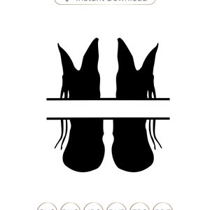 Drill Team Boot SVG Drill Team Boot Silhouettes Drill Team - Etsy