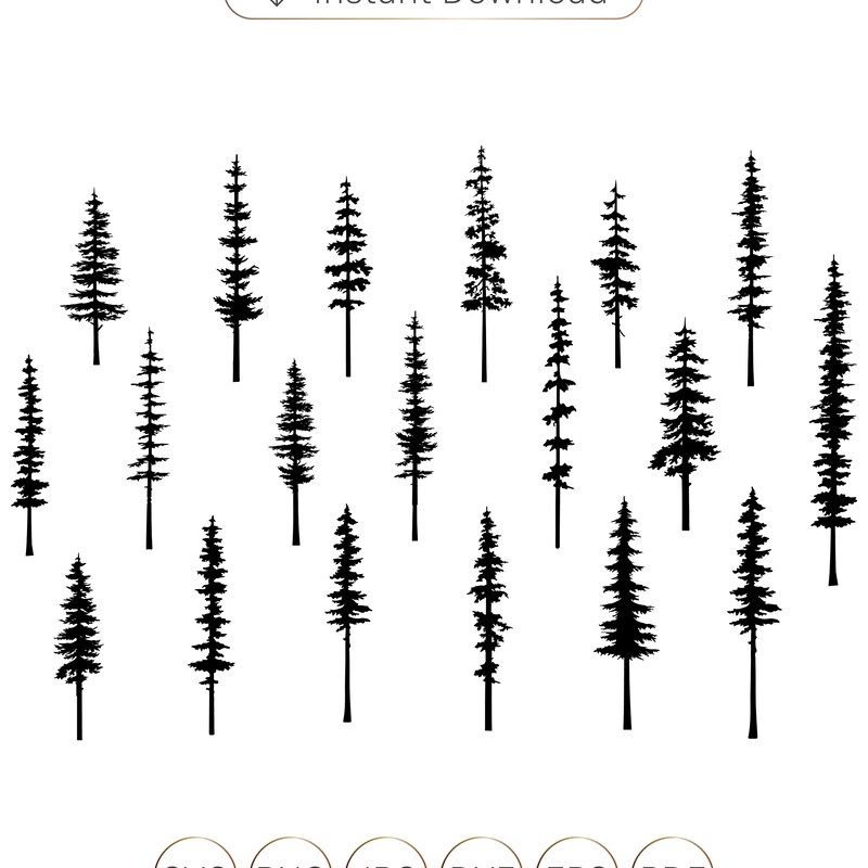 Skinny Tree Stencil - Etsy