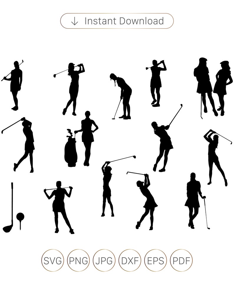 Woman Golfer Svg,female Golf Svg,golf Women Svg,golf Svg,golf ...