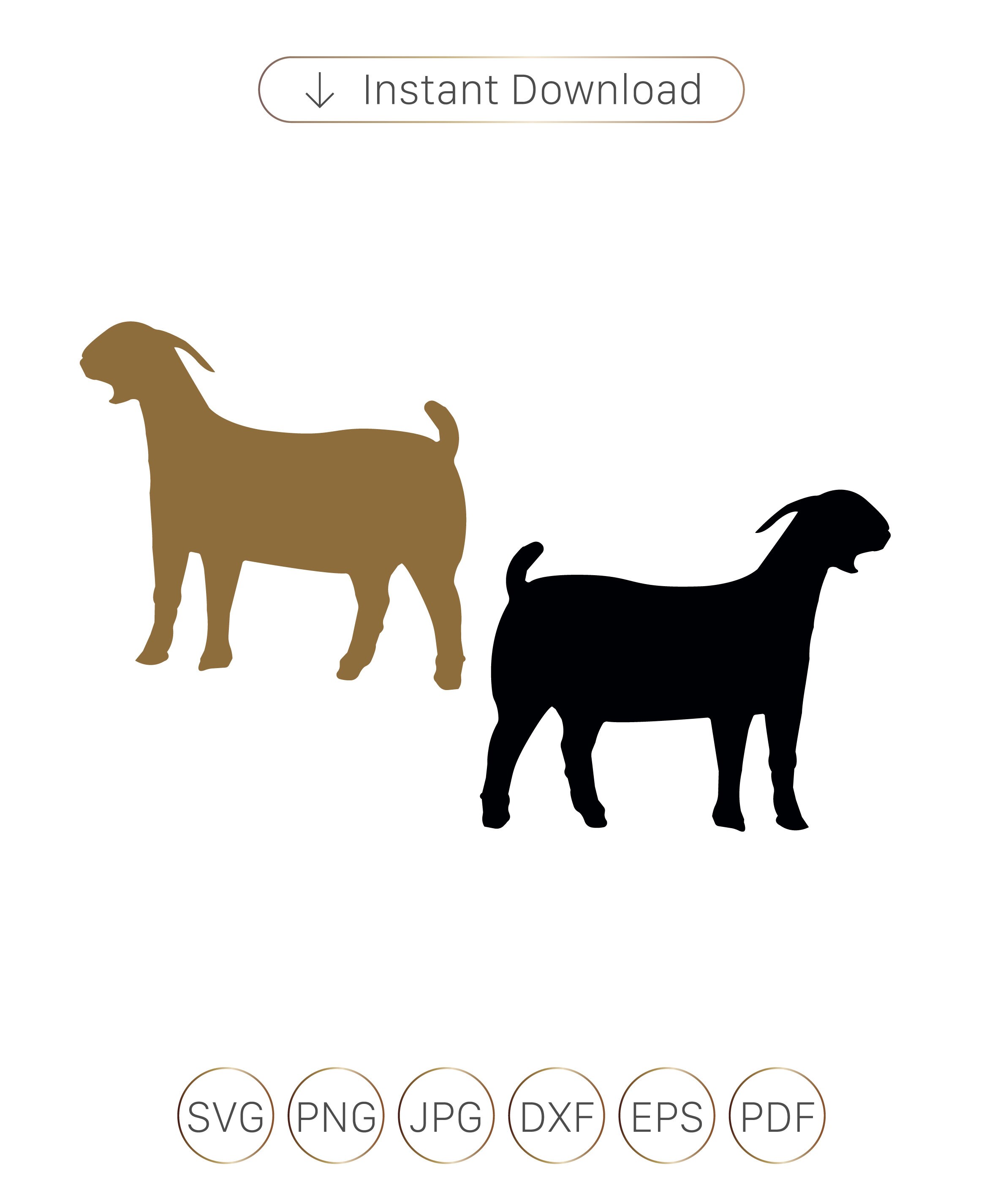 Market Goat Silhouette