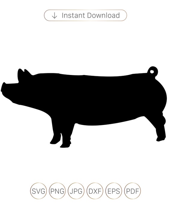 Pig SVG Pig Silhouette Show Pig SVG Show Pig Cricut Pig - Etsy UK