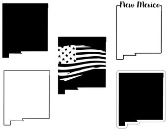 New Mexico Outline Svg - Etsy