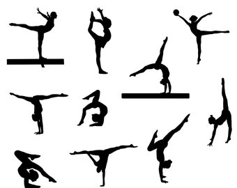 Handstand Svg Acrobat Silhouette Handstand Svg Bundle - Etsy