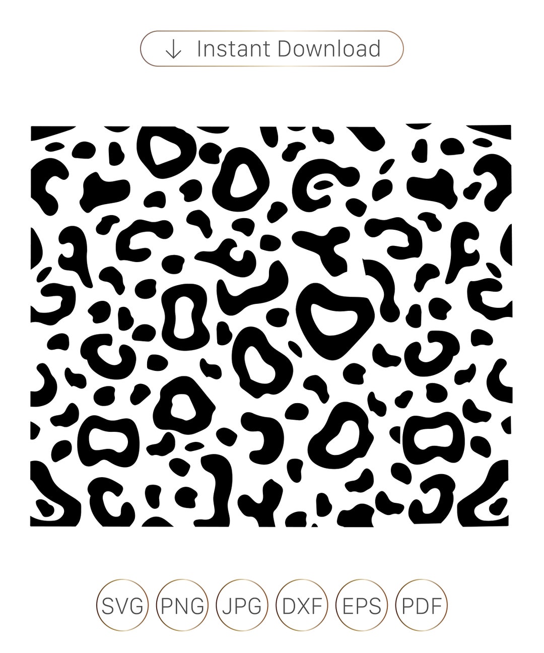 Leopard Svg ,leopard Print Svg, Leopard Print Pattern Svg, Animal Print ...