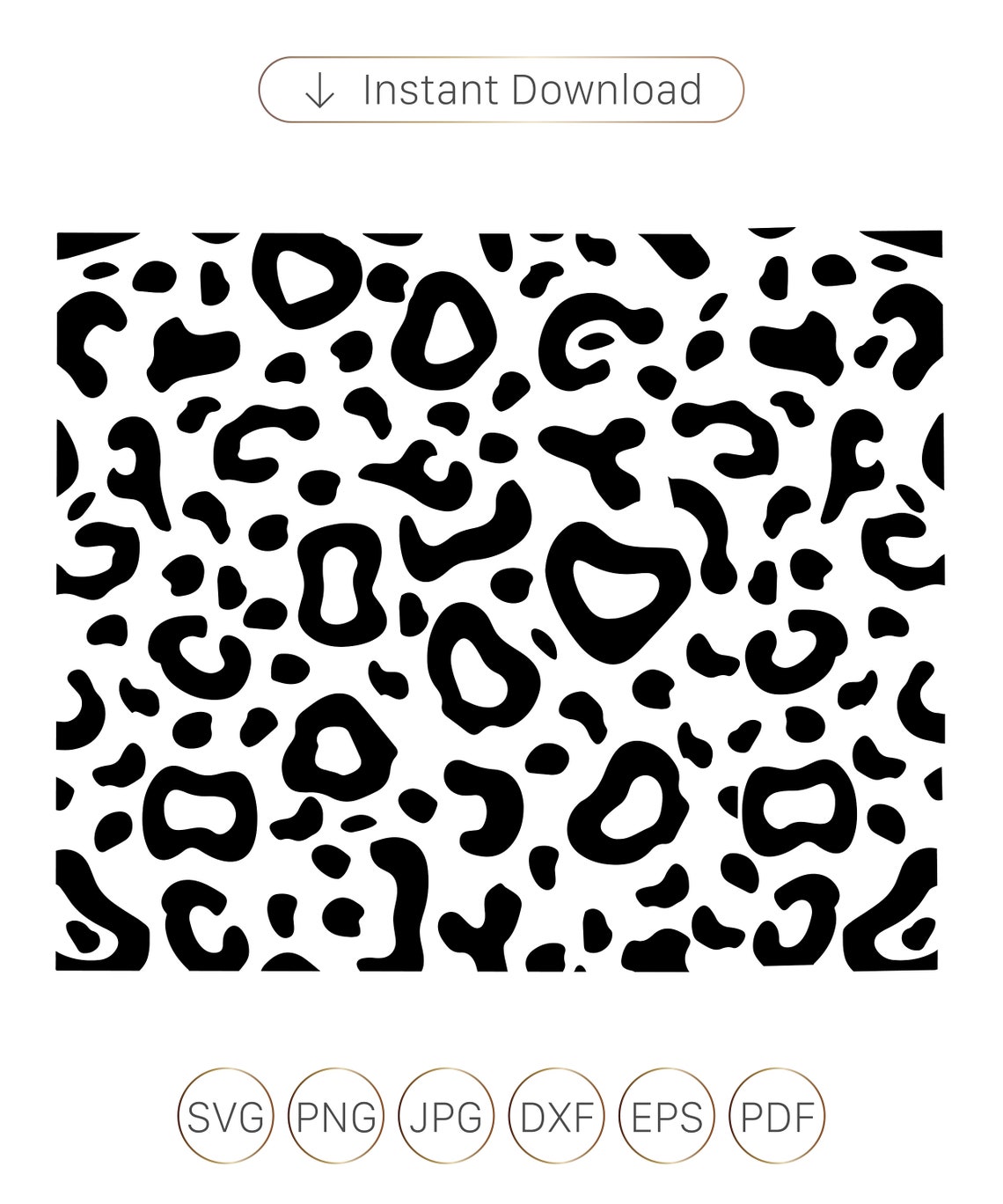 Leopard Svg ,leopard Print Svg, Leopard Print Pattern Svg, Animal Print ...