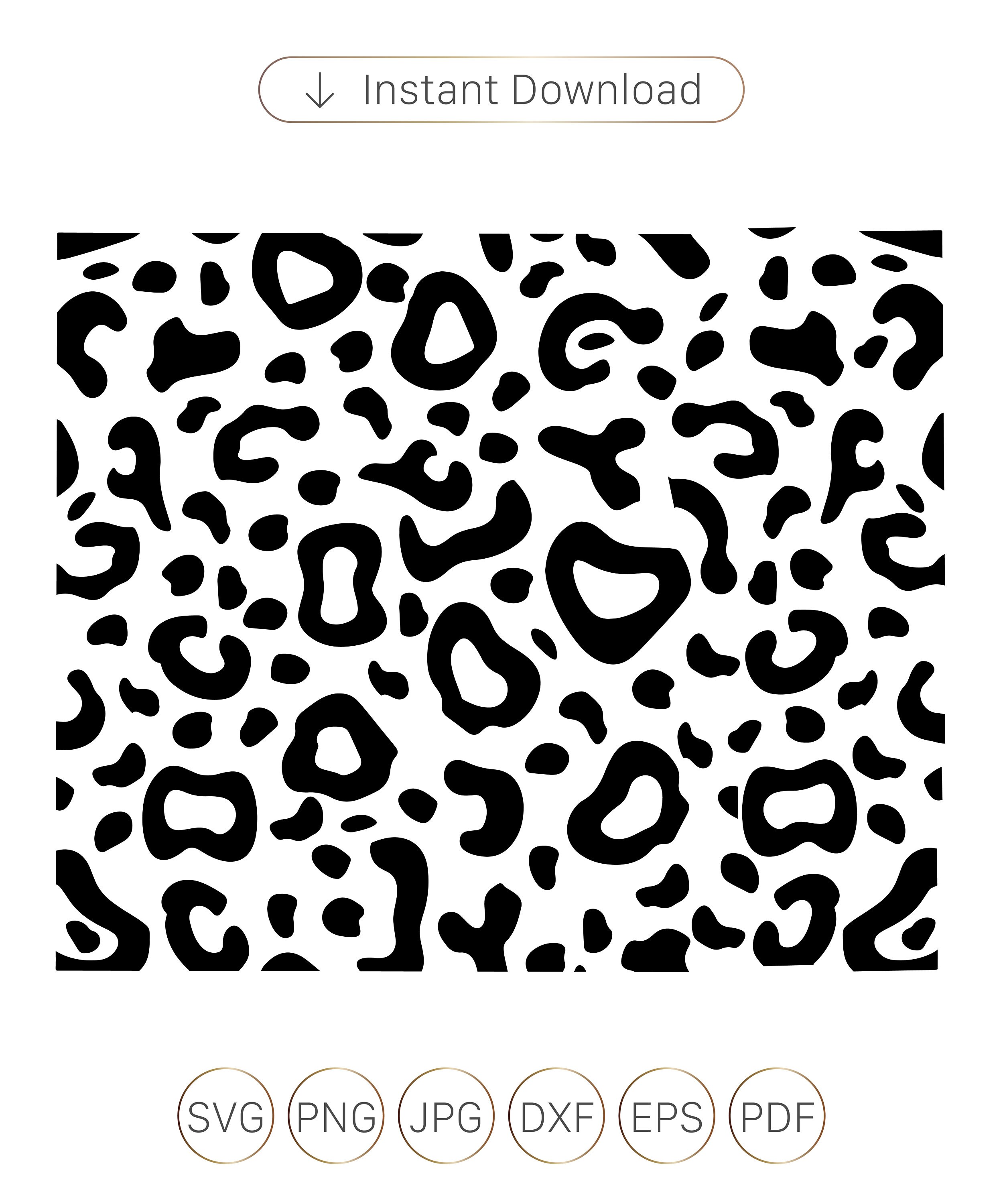 Leopard Svg Leopard Print Svg Leopard Print Pattern Svg Etsy