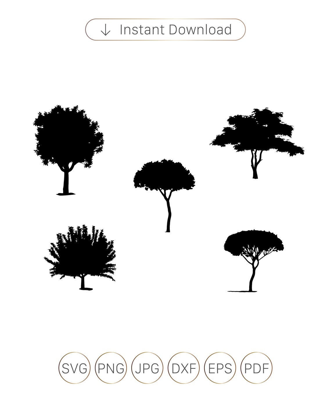 Tree Svgtree Silhouettetree Cricutforest Svgchrismas - Etsy