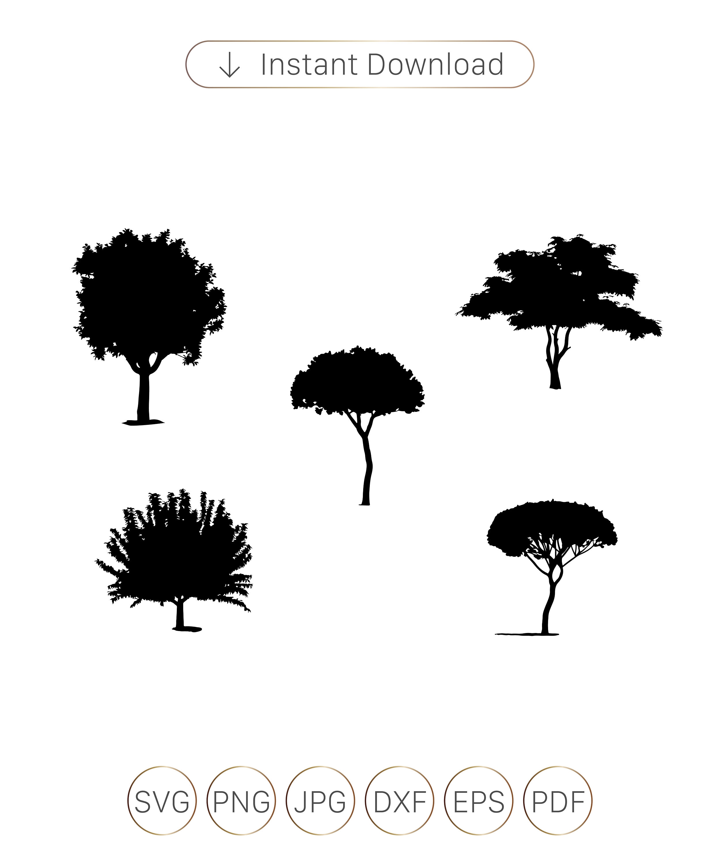 Tree Svgtree Silhouettetree Cricutforest Svgchrismas - Etsy