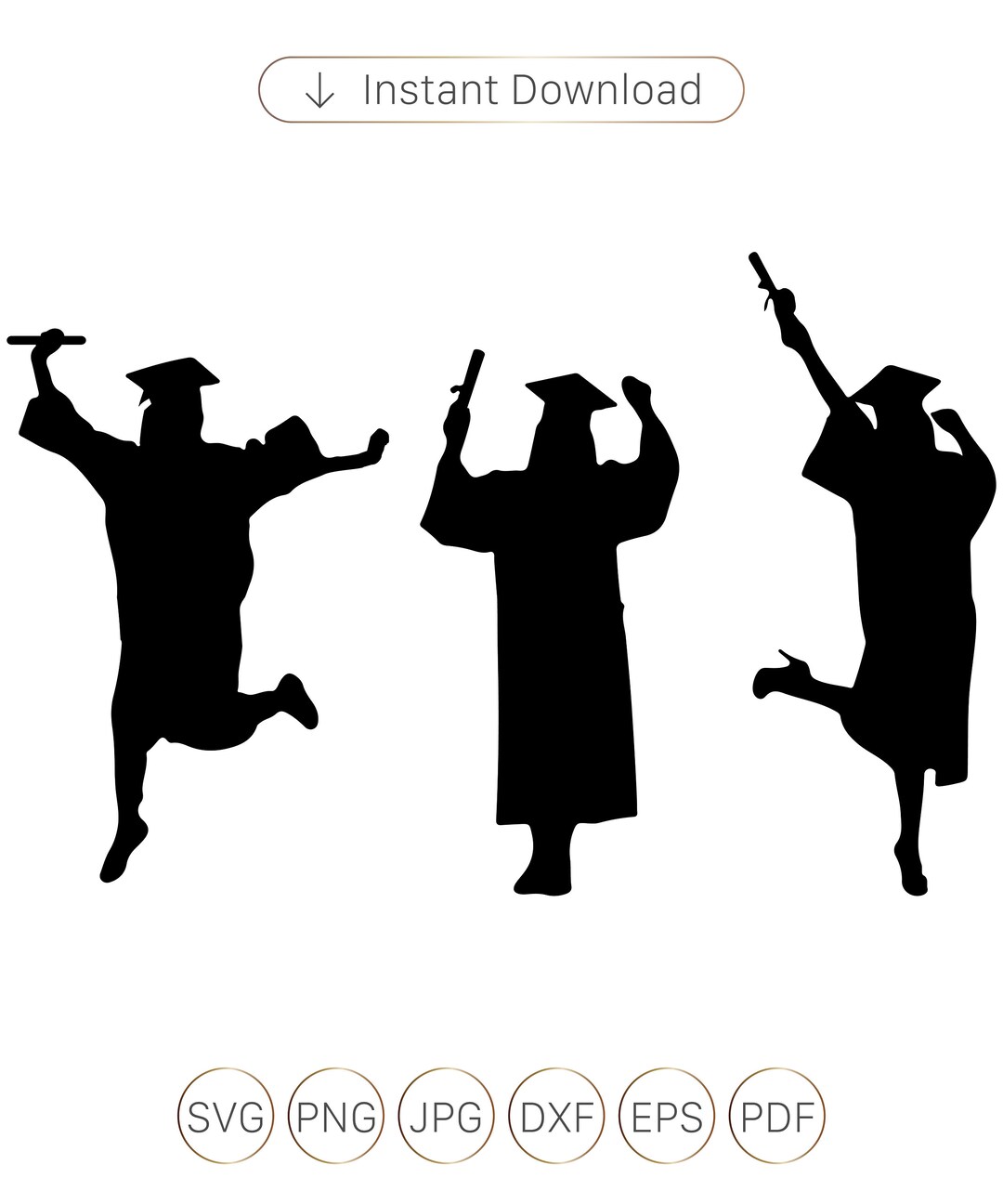 Graduation Svg,graduation Silhouette,woman Graduation Silhouette,woman ...
